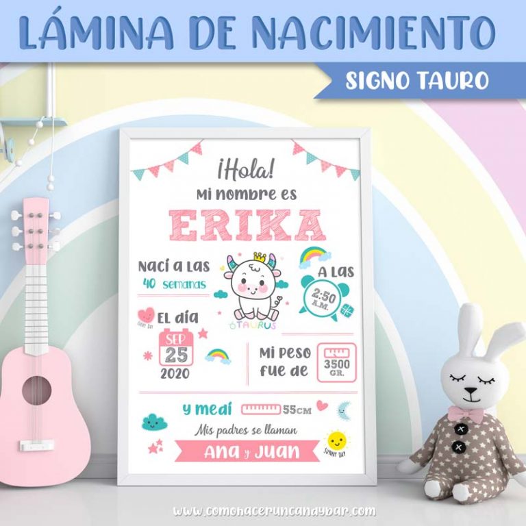 Lámina de Nacimiento : Tauro - Como hacer un Candy bar: Tienda de Kits ...