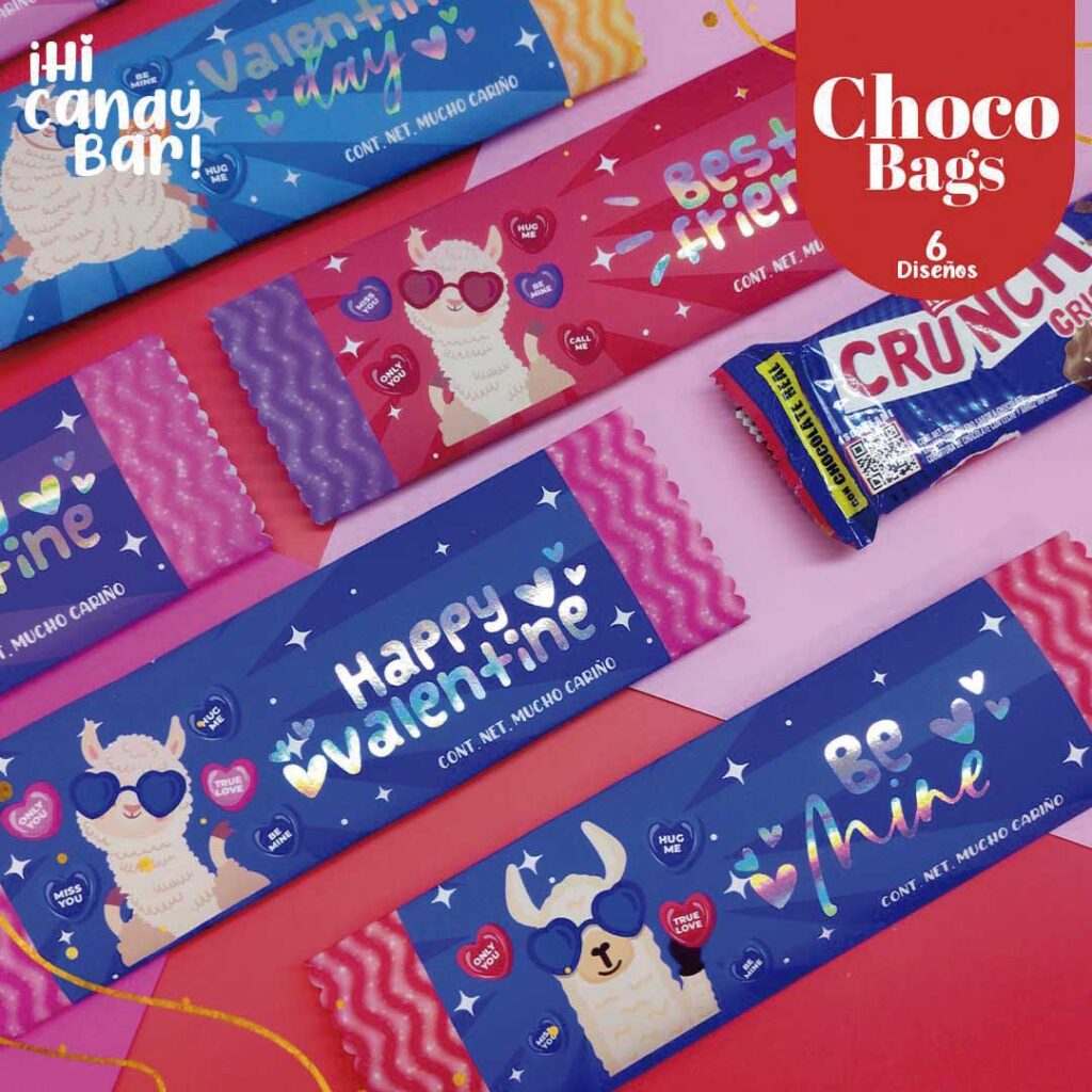 PACK CHOCO BAGS ALPACA VALENTINE DAY - Como hacer un Candy bar: Tienda de Kits e Invitaciones ...